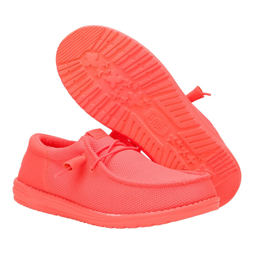 Wally Funk Mono - Fiery Coral & HEYDUDE shoes