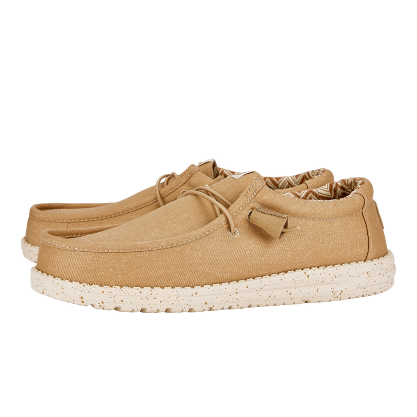 Wally Stretch Canvas Tan - Men's Casual Shoes | HEYDUDE shoes