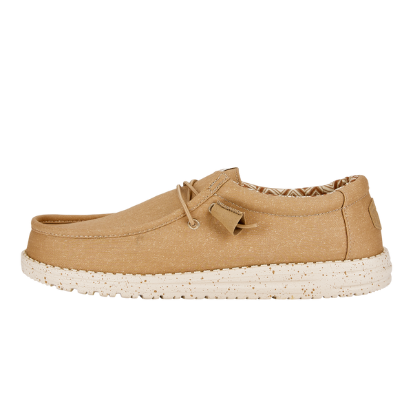 Wally Stretch Canvas Tan - Men's Casual Shoes | HEYDUDE shoes