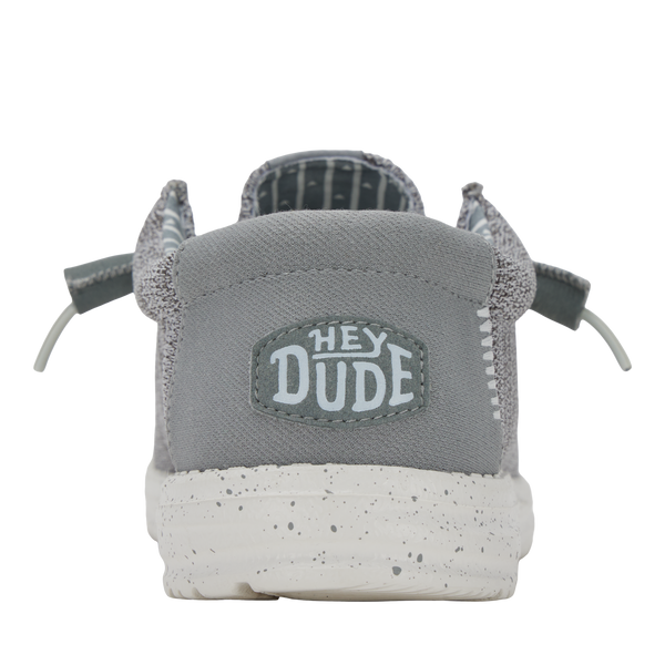 Wally Stretch Sox Grey Slip On Shoes| HEYDUDE shoes