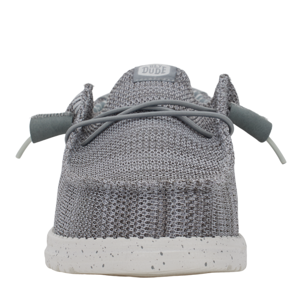 Wally Stretch Sox Grey Slip On Shoes| HEYDUDE shoes