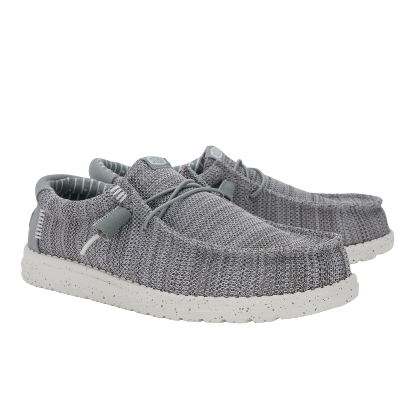 Wally Stretch Sox Grey - Men's Casual Shoes | HEYDUDE shoes