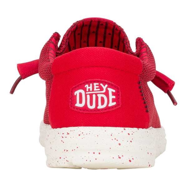 Wally Stretch Sox Red - Men's Casual Shoes | HEYDUDE shoes