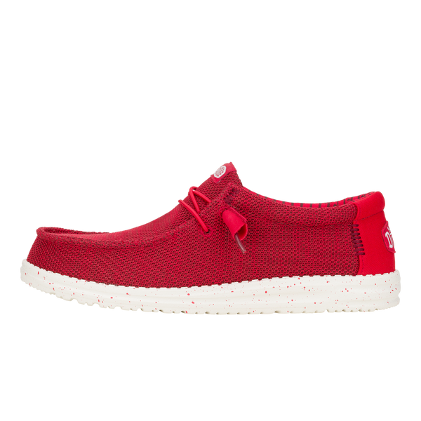 Wally Stretch Sox Red - Men's Casual Shoes | HEYDUDE shoes