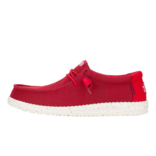 Wally Stretch Sox Red - Men's Casual Shoes | HEYDUDE shoes