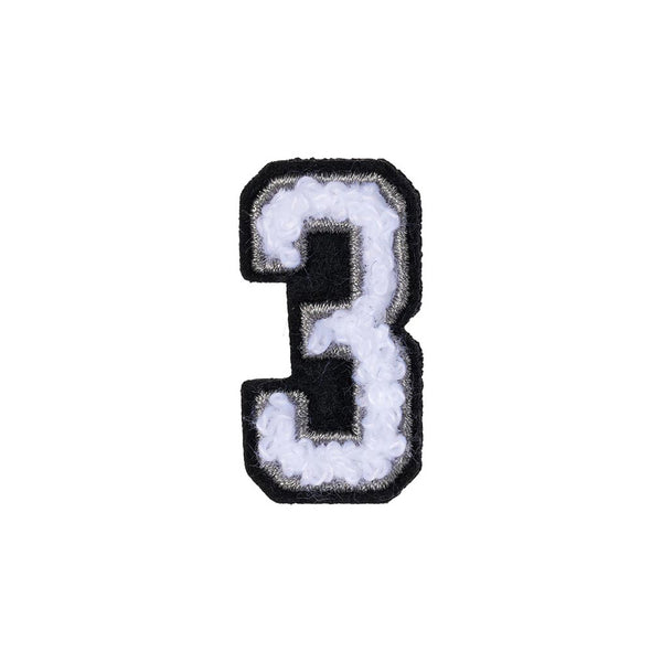 Number 3 Patch - 3 Black/White & HEYDUDE shoes