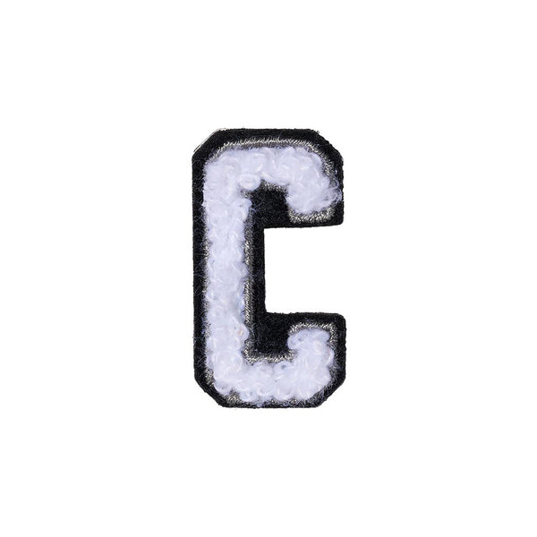 Letter C Patch - C Black/White & HEYDUDE shoes