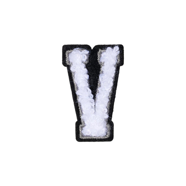 Letter V Patch - V Black/White & HEYDUDE shoes
