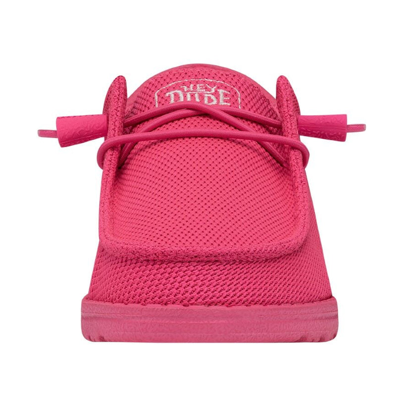 Wendy Funk Mono Electric Pink Slip On - Women's Shoes | HEYDUDE ...